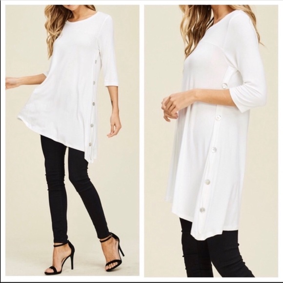 Tops | Sidebutton Top | Poshmark